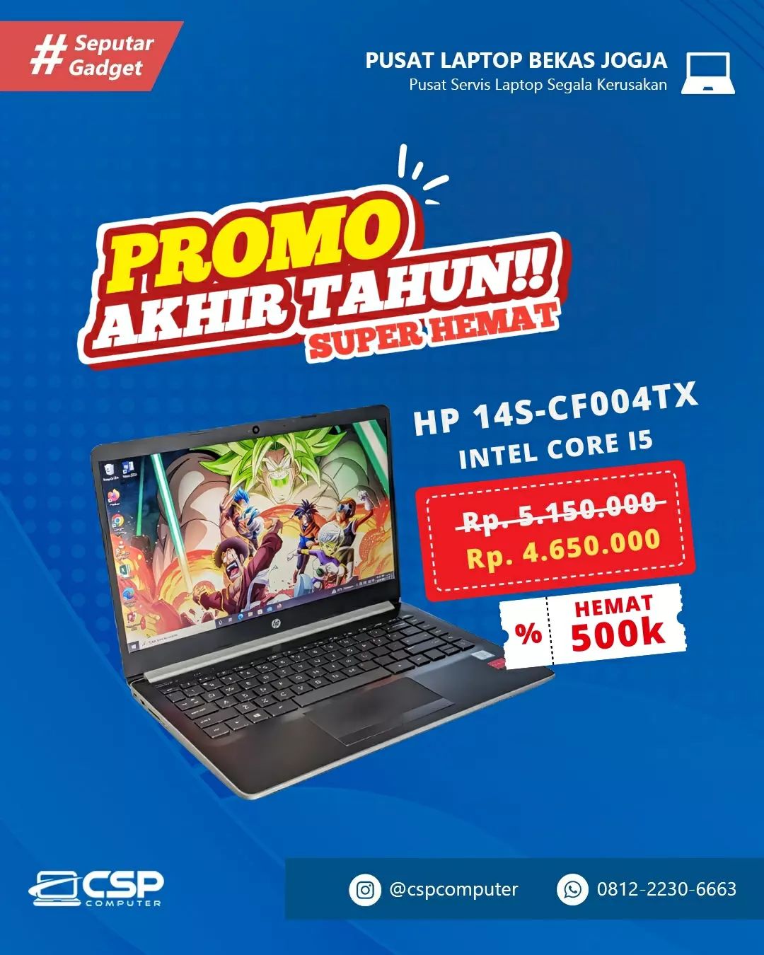 HP Notebook - 14s-cf0044tx - CSP Computer